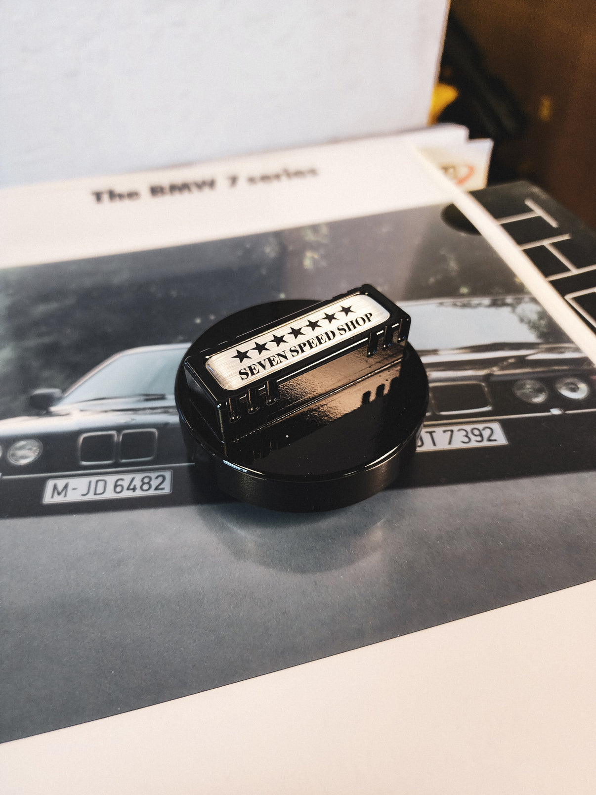 7 Speed Shop Performance Billet BMW oil cap E30 E23 E24 E28 E32 E34 ...