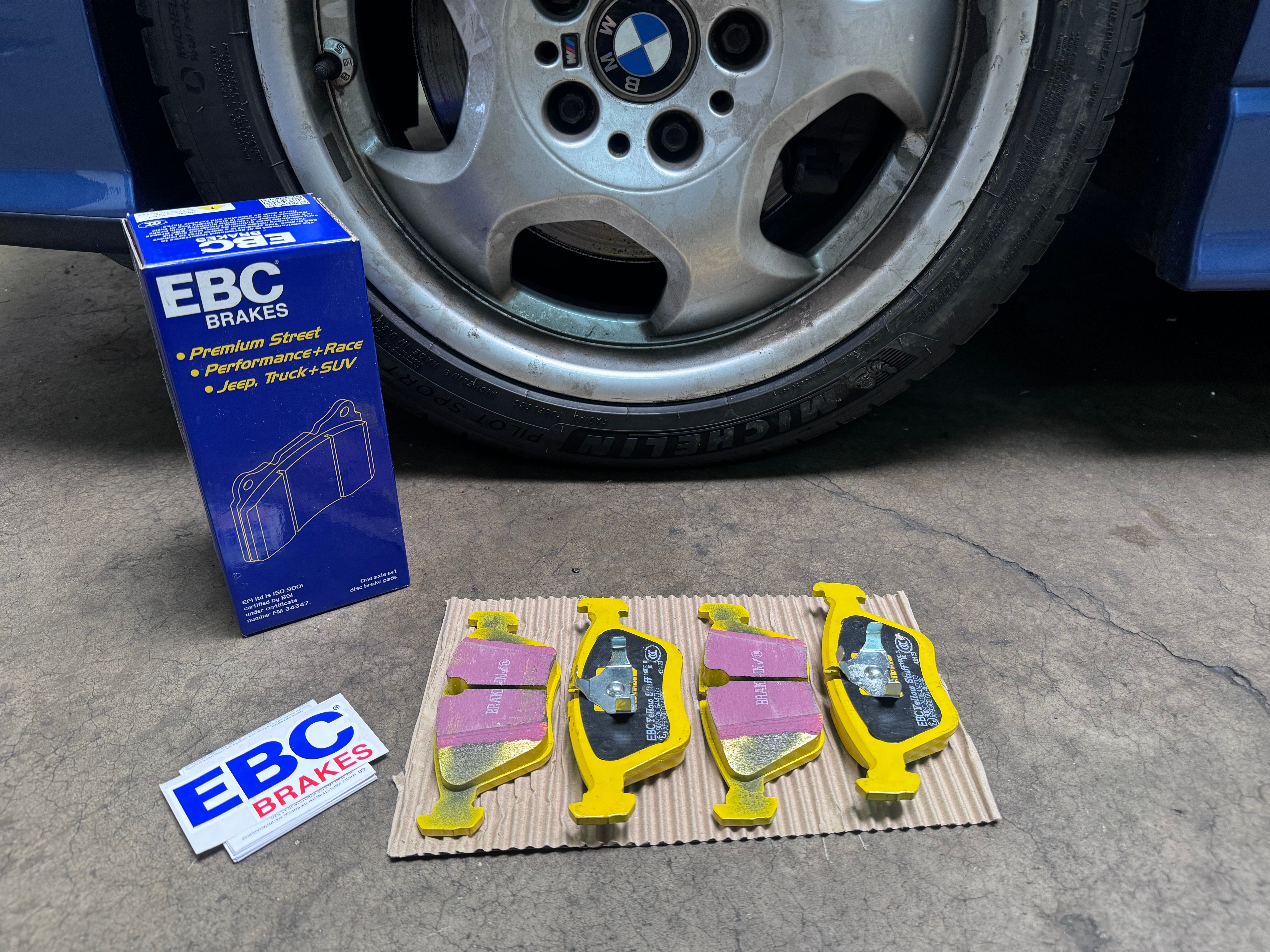 BMW EBC Yellowstuff Performance Brake Pad Set E36 M3 E34 M5 E32 740i 7 ...