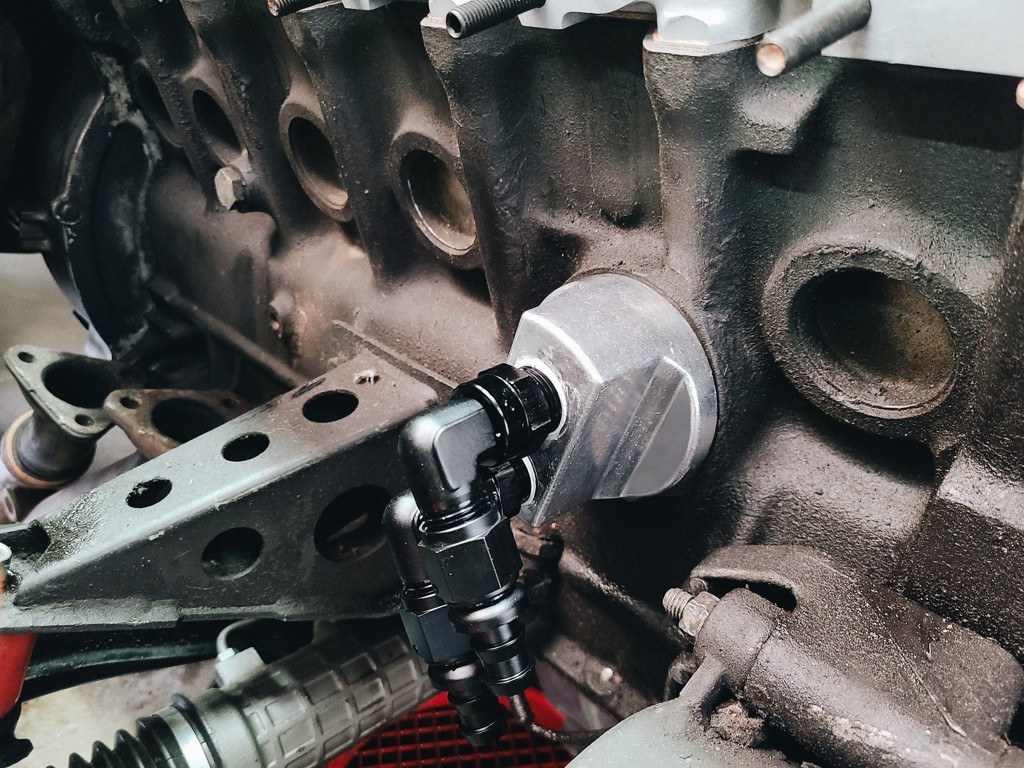 SLIM BMW E30 M20 OIL FILTER RELOCATION V2 KIT W/HOSE – sevenspeedshop