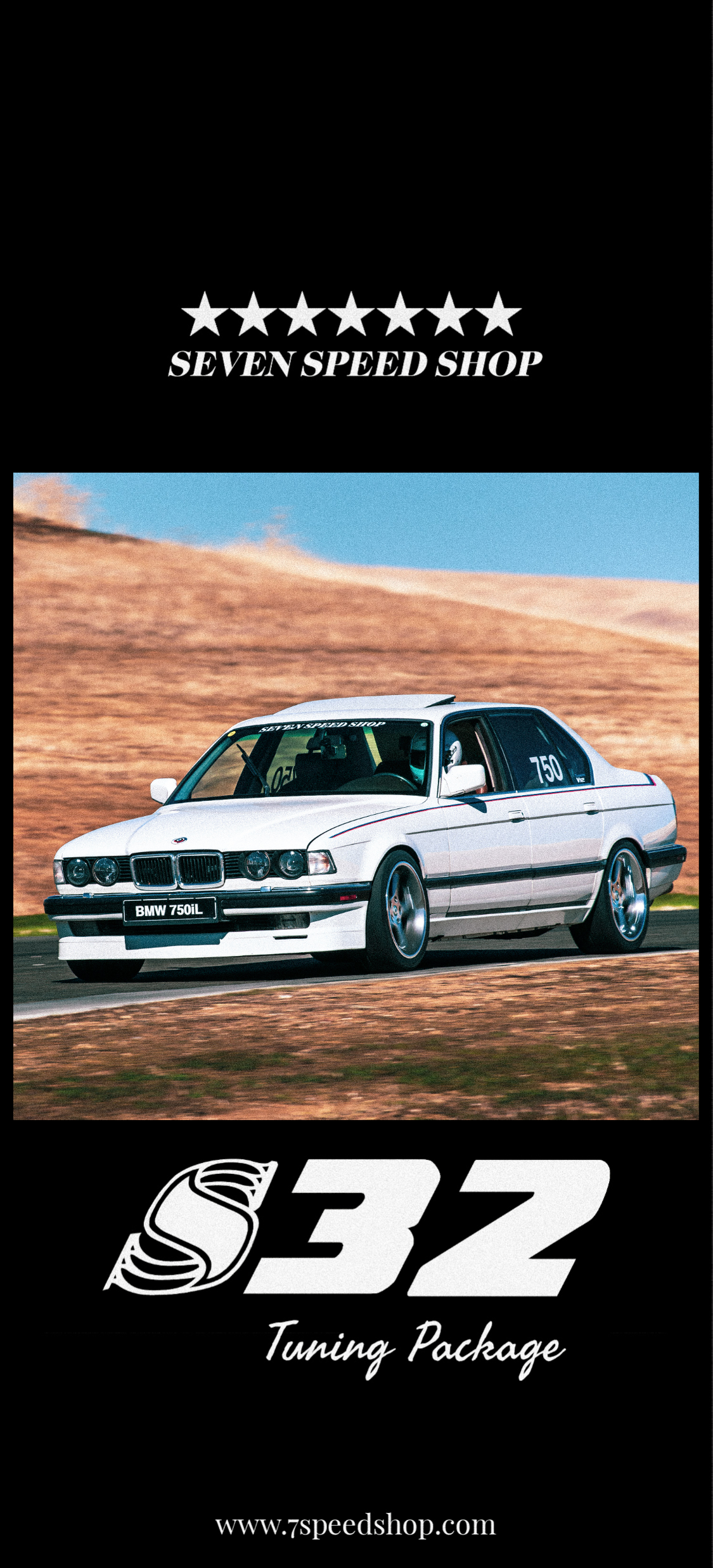 S32 C-spec BMW E32 Tuning package – sevenspeedshop